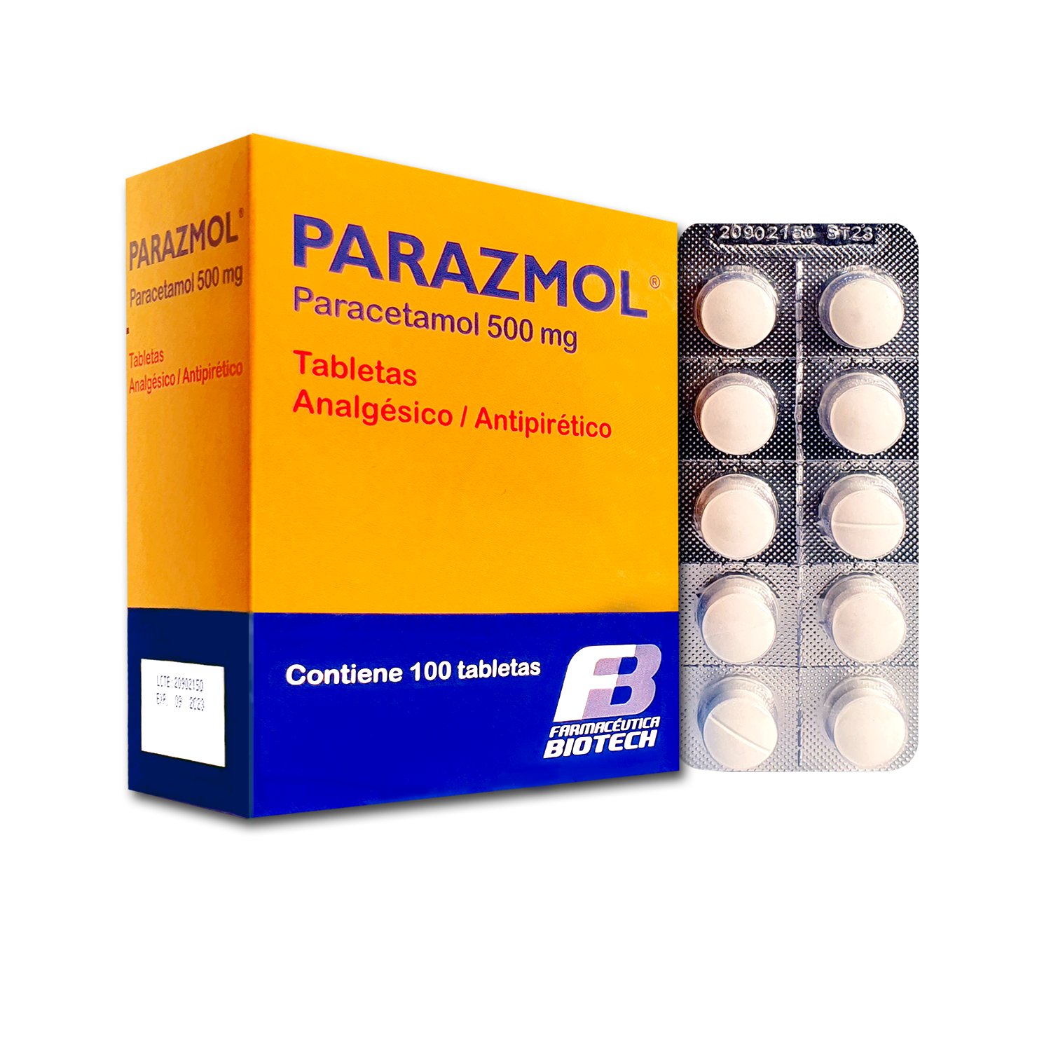 PARAZMOL 500MG TABLETA X 100 | FARMAYOREO S.A.C.